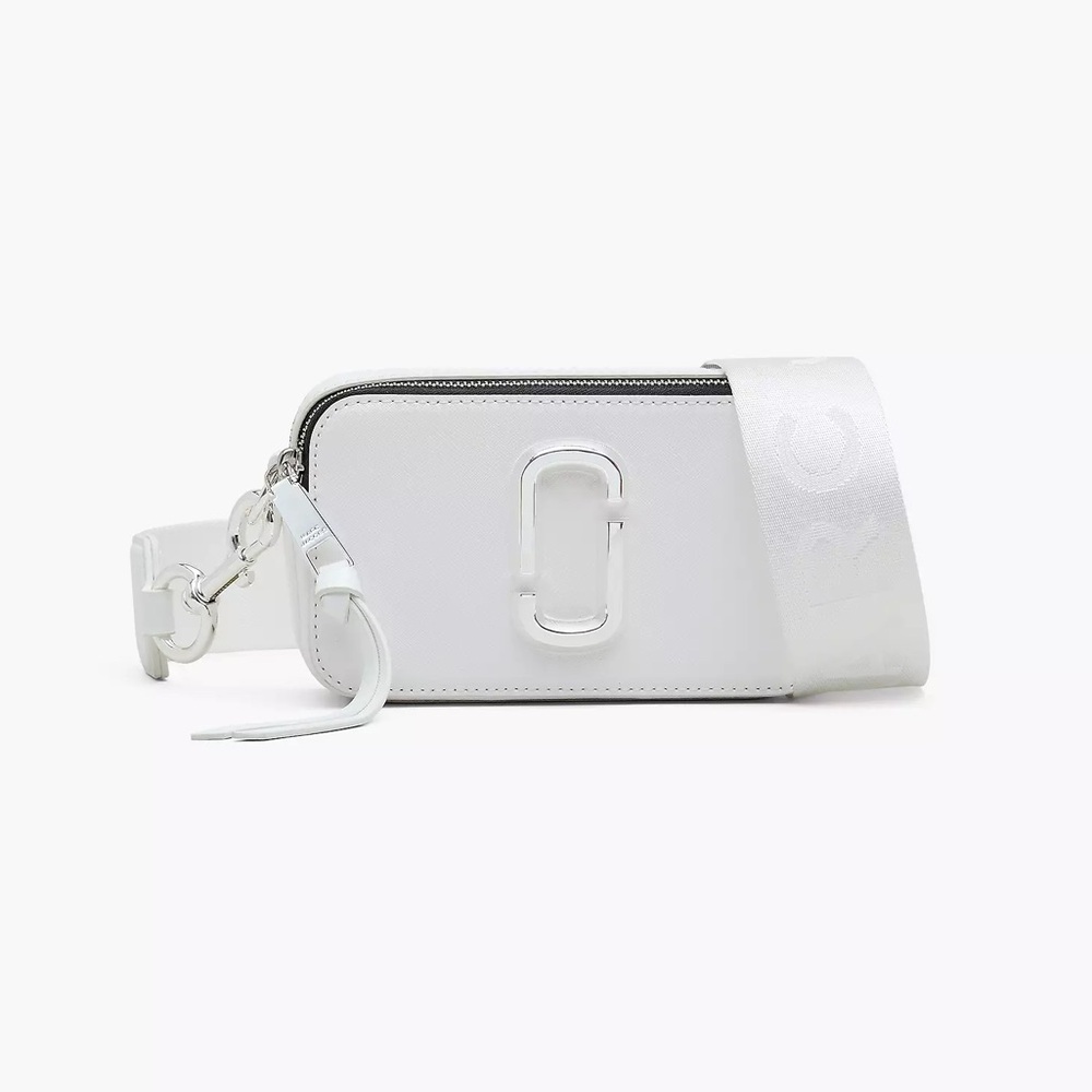 Marc Jacobs White Snapshot Crossbody Bag - Gem